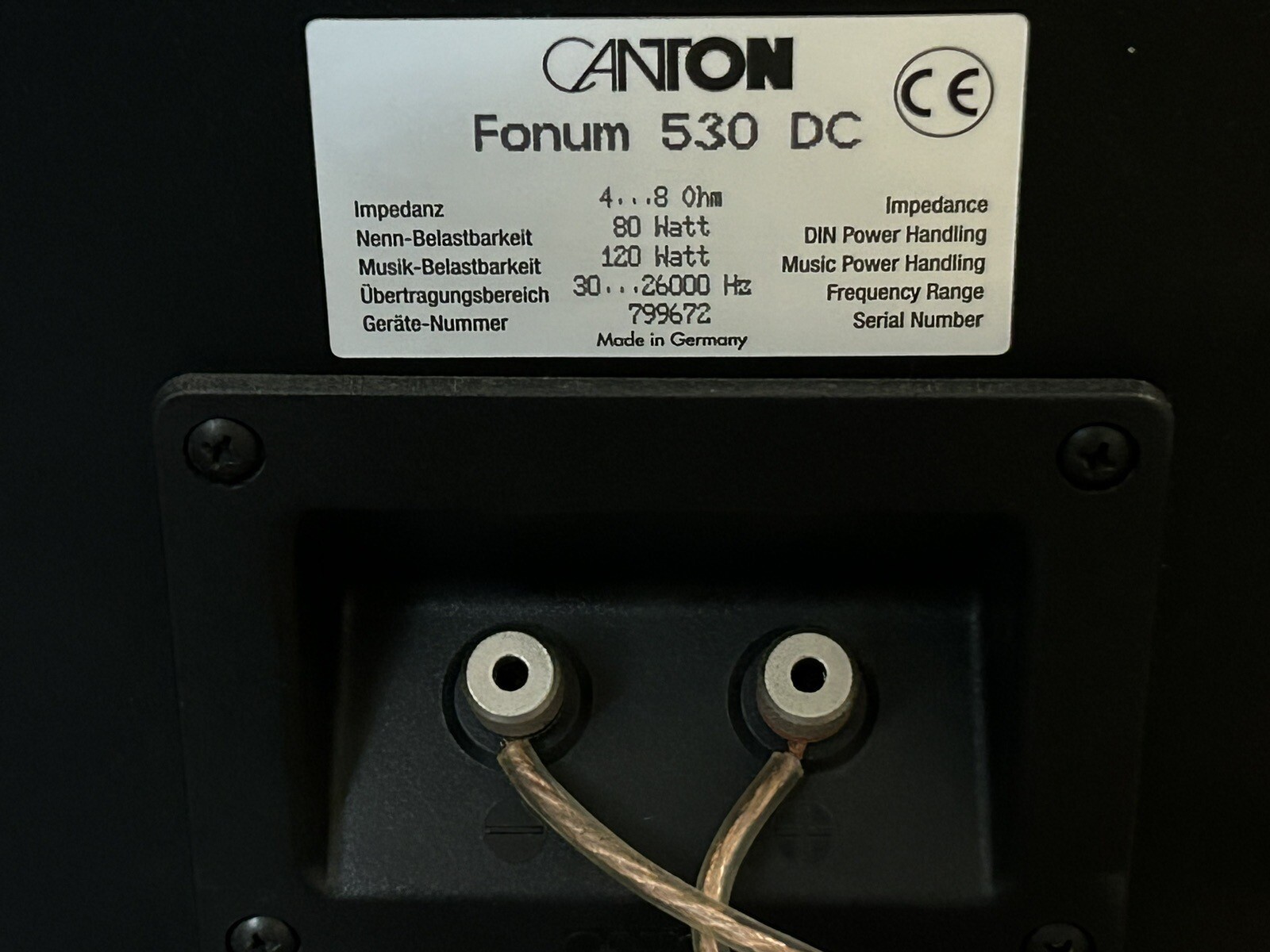 Canton Fonum 530 DC HiFi-Loudspeaker Pair Made In Germany | eBay
