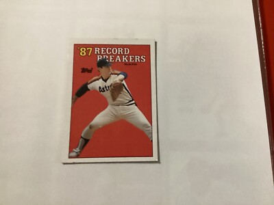 88 Topps Baseball Card #6 Nolan Ryan 87 RecordBreakers*RARE ...