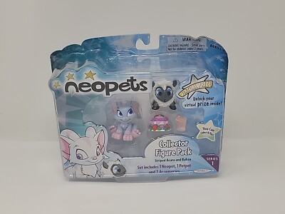 Neopets Collector Figure Pack Series 1 - Striped Acara and Babba NEW ...