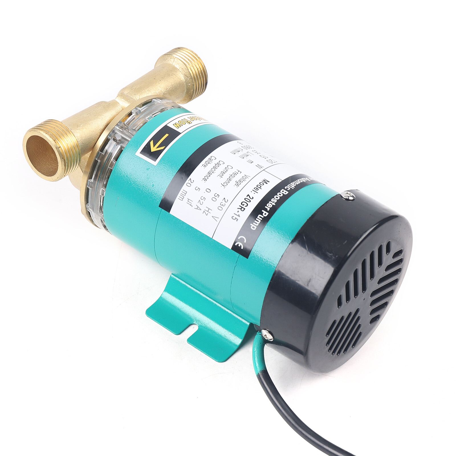 Hot Water Booster Mains Pressure Shower Pump Electric Home Boost 120W ...