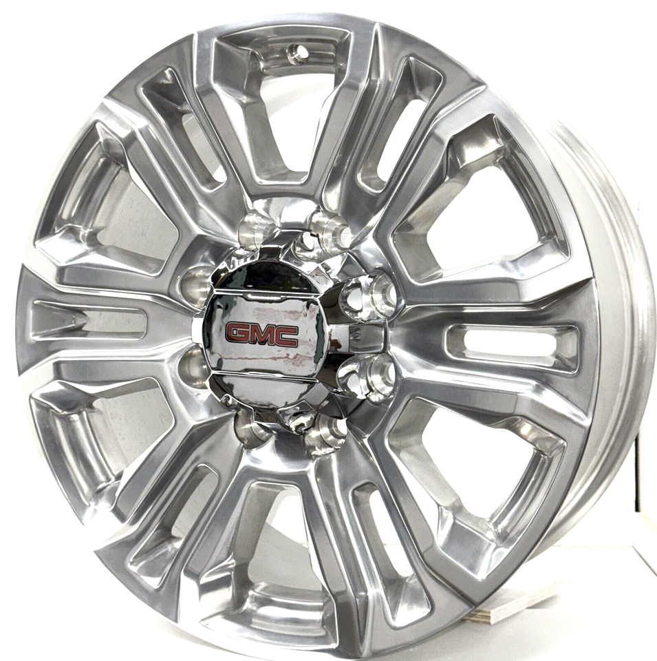 20" polished OE replica 5957 rims fits 2011 2024 GMC Sierra 2500 3500 ...