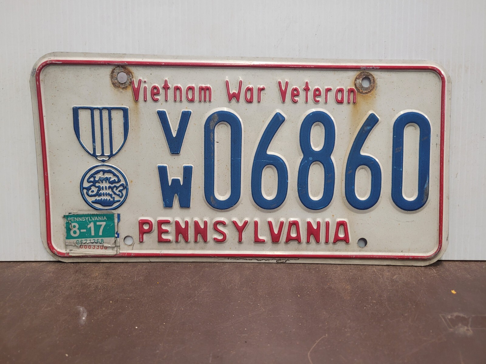 2017 Pennsylvania VIETNAM WAR VETERAN License Plate Tag | eBay