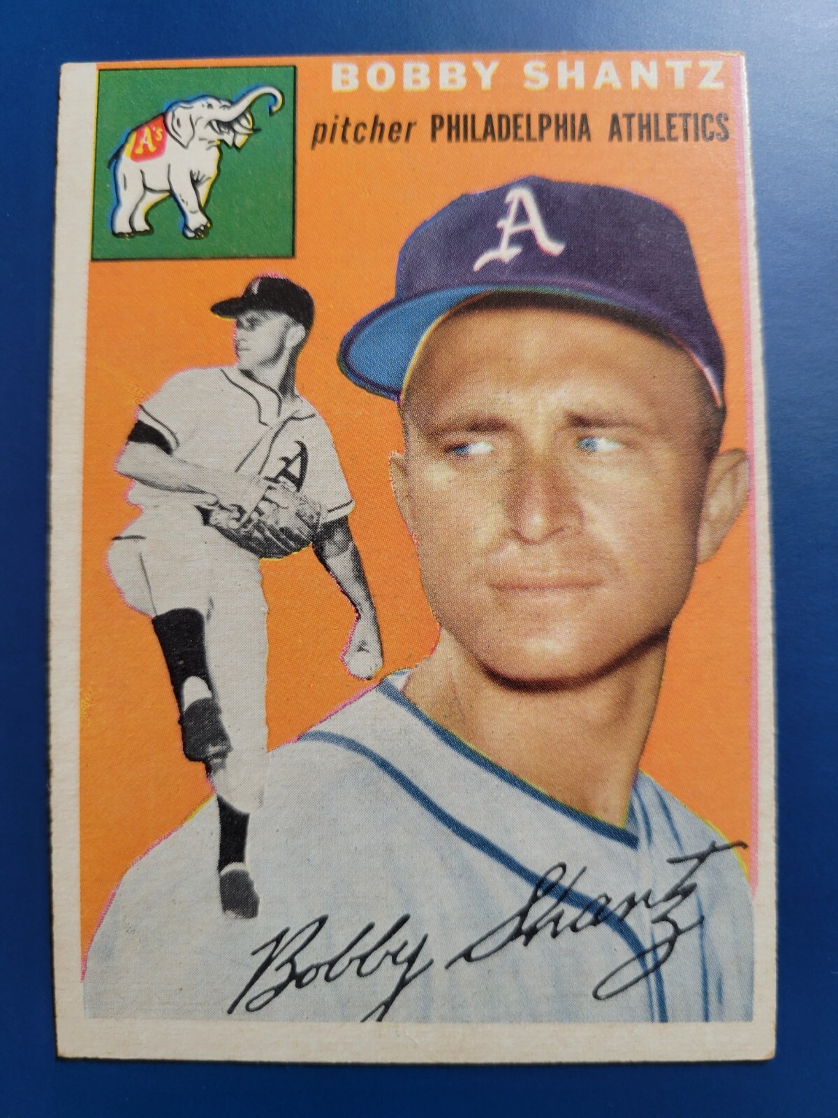 Bobby Shantz 1954 TOPPS BASE SET #21 PHILADELPHIA ATHLETICS! | eBay