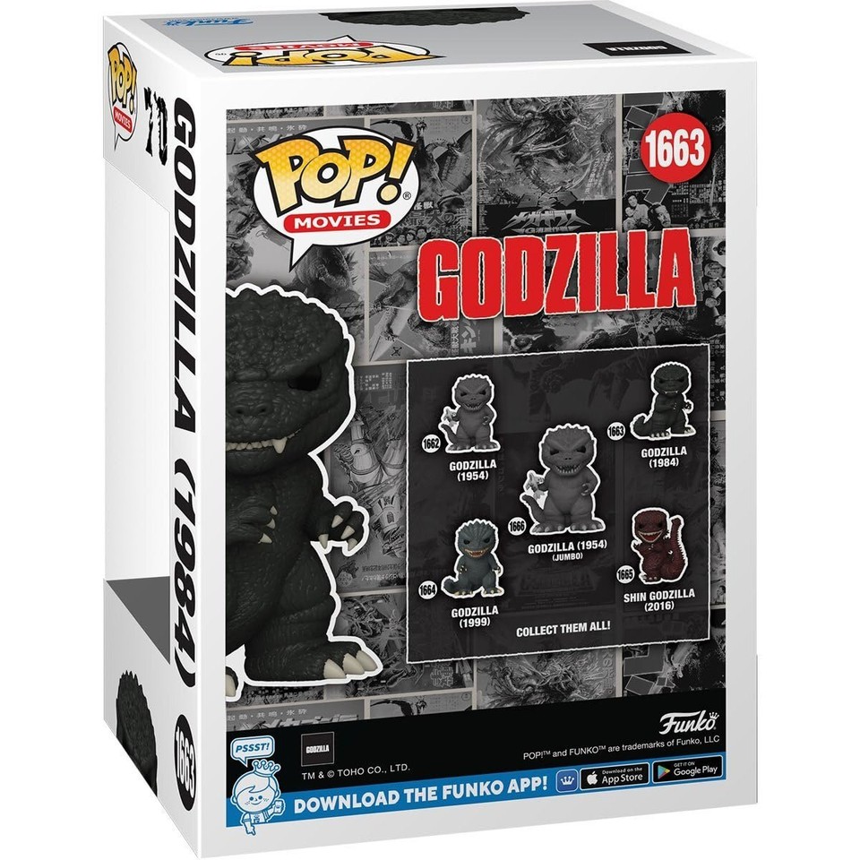 Godzilla (1984) Funko Pop! Movies - Chase L.E Vinyl Figure #1663 (PRE ...