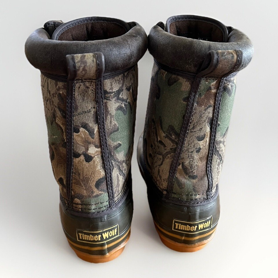 Timber Wolf Thermolite Camouflage Camo Waterproof Lace Up Boots Size 8Y ...