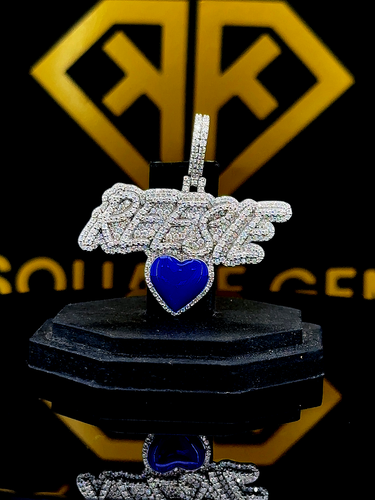 Custom Letter Rapper Charm Pendant Men's Hip Hop Moissanite 925 Silver ...