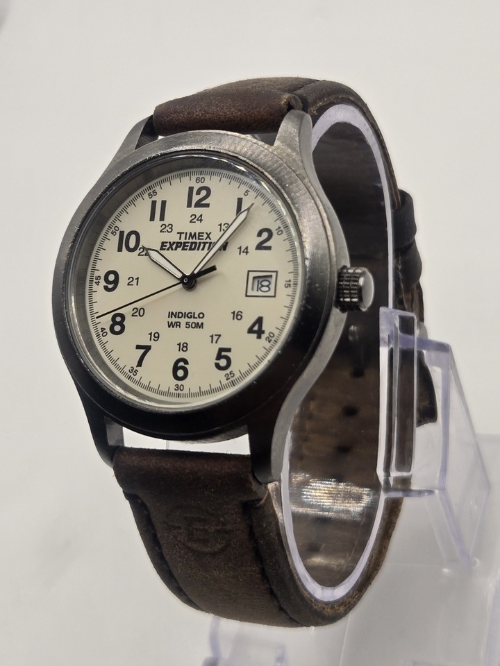 Timex T49870 Men's Expedition Metal Field Brown Leather Strap Watch 961613257840| eBay
