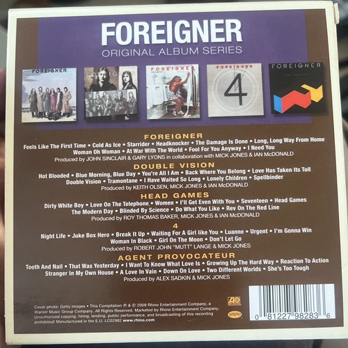 Foreigner - Original Album Series [Used Very Good CD] Boxed Set, UK ...