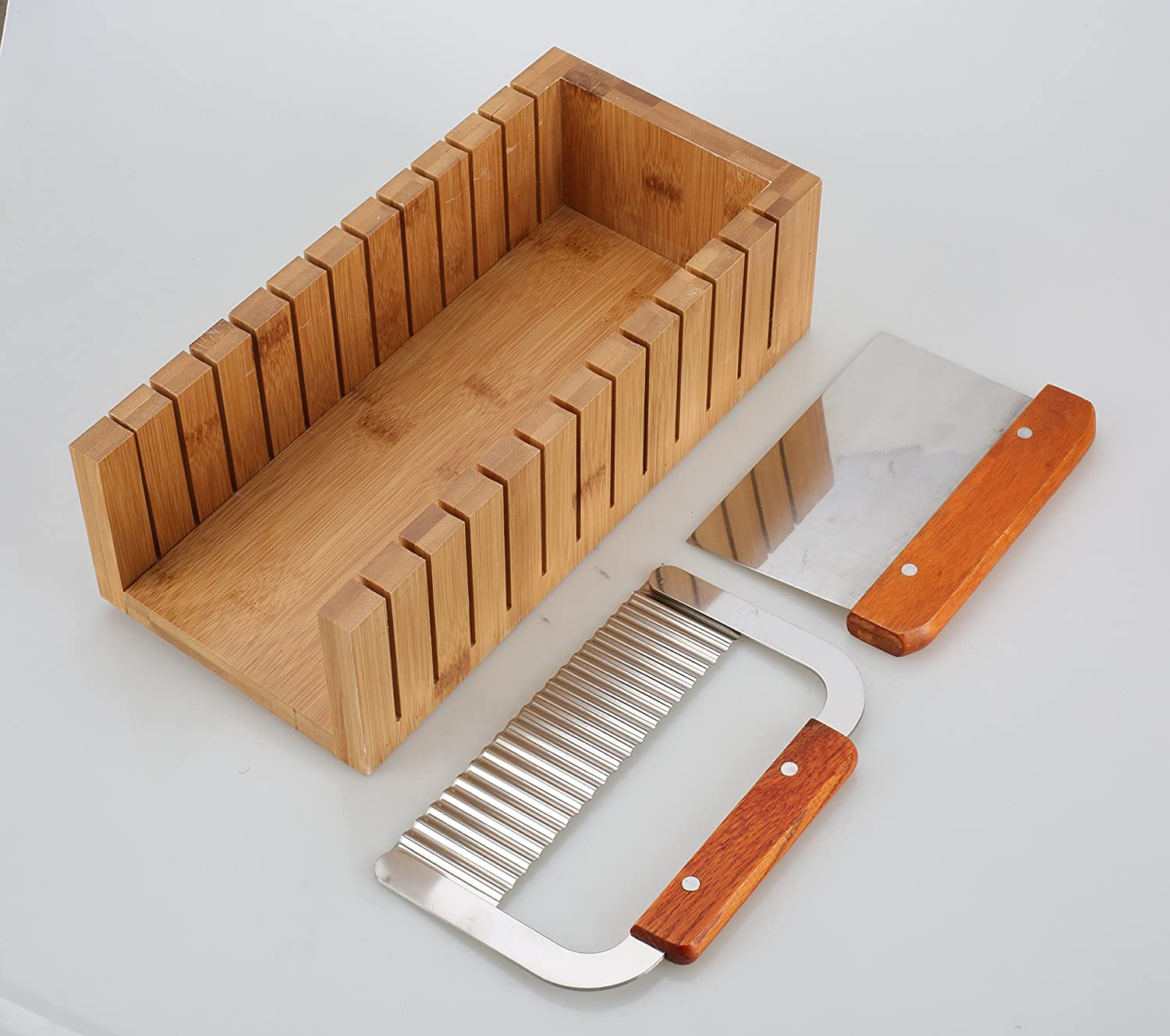 Wood Soap Mold Loaf Cutter Mold with 1Pcs Wavy &Straight Planer Cutting ...