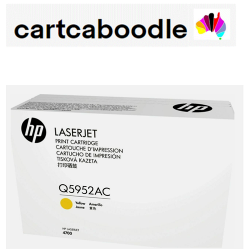 HP Q5952AC / Q5952A / 643A Genuine Yellow Toner - for HP LaserJet 4700 ...