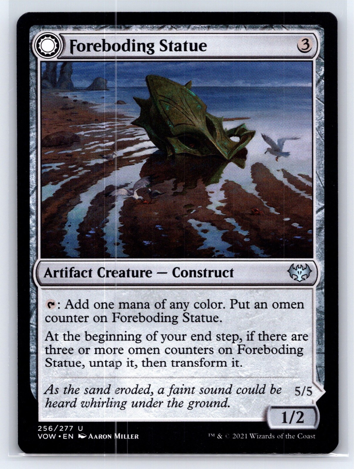 2021 MTG Innistrad: Crimson Vow Regular Uncommon Foreboding Statue 256/ ...