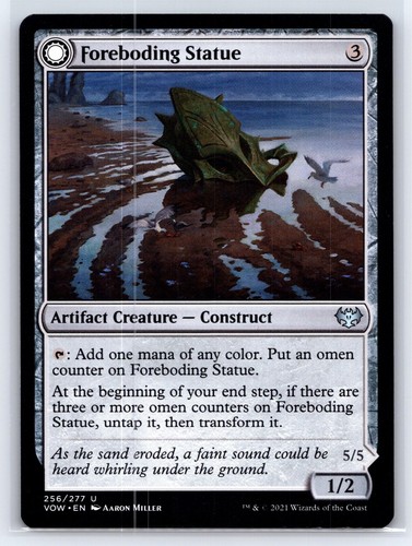 2021 MTG Innistrad: Crimson Vow Regular Uncommon Foreboding Statue 256/ ...