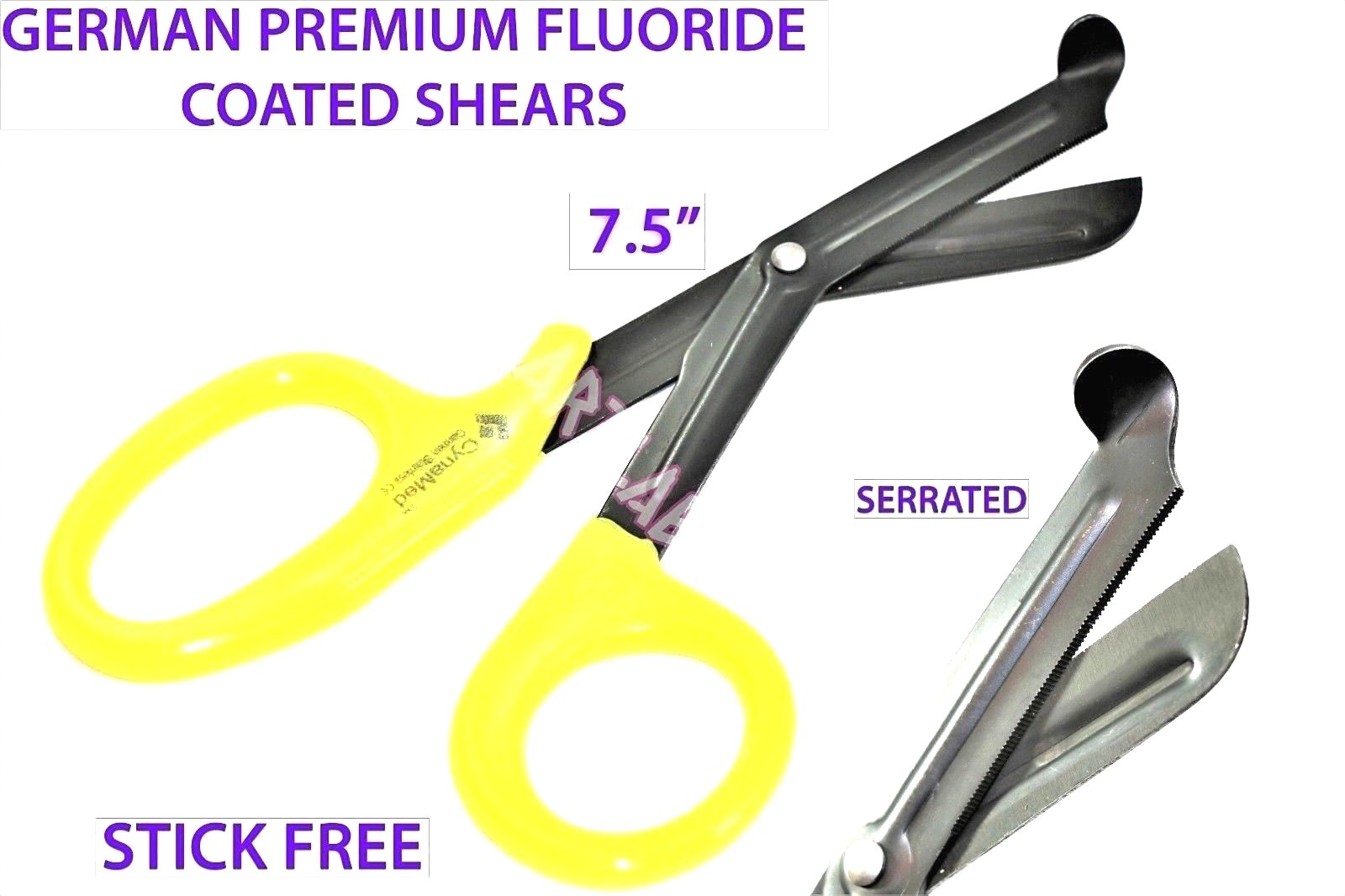 TUFF CUT SCISSORS 7.5" TOUGH SHEARS FIRST AID NURSE PARAMEDIC EMERGENCY ...