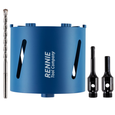 Diamond Core Drill Bit Set Includes Hex & SDS Adapter + Pilot Drill ...