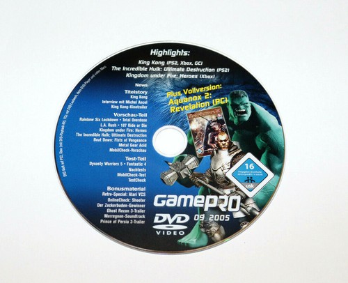 GamePro DVD Kingdom Under Fire Heroes King Kong Ghost Recon 3 Total ...