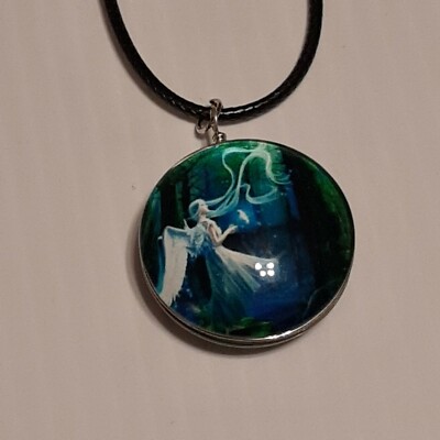 Angel Double sided Pendant Charm / 17"+2"(chain) Necklace Rope (1) | eBay