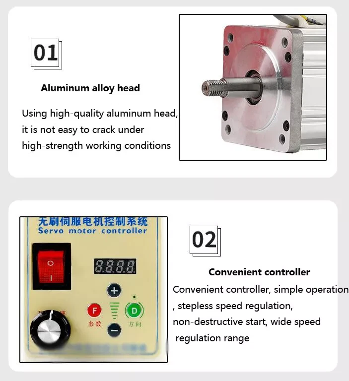 550W 750W 1100W 1.5KW 2.2KW Brushless AC Servo Motor Speed Controller ...