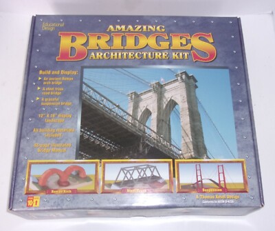 Amazing Bridges Architecture Kit - Build 3 Bridges Open Box Complete | eBay