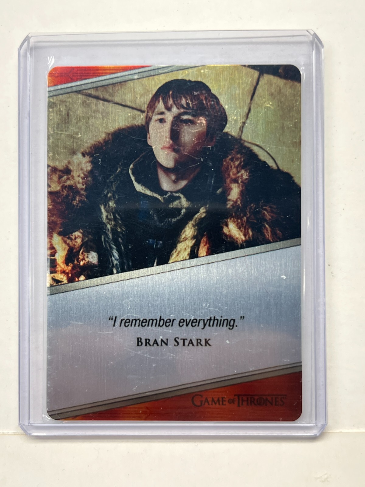Game of Thrones Iron Anniversary King Bran Stark Expressions Metal Card ...