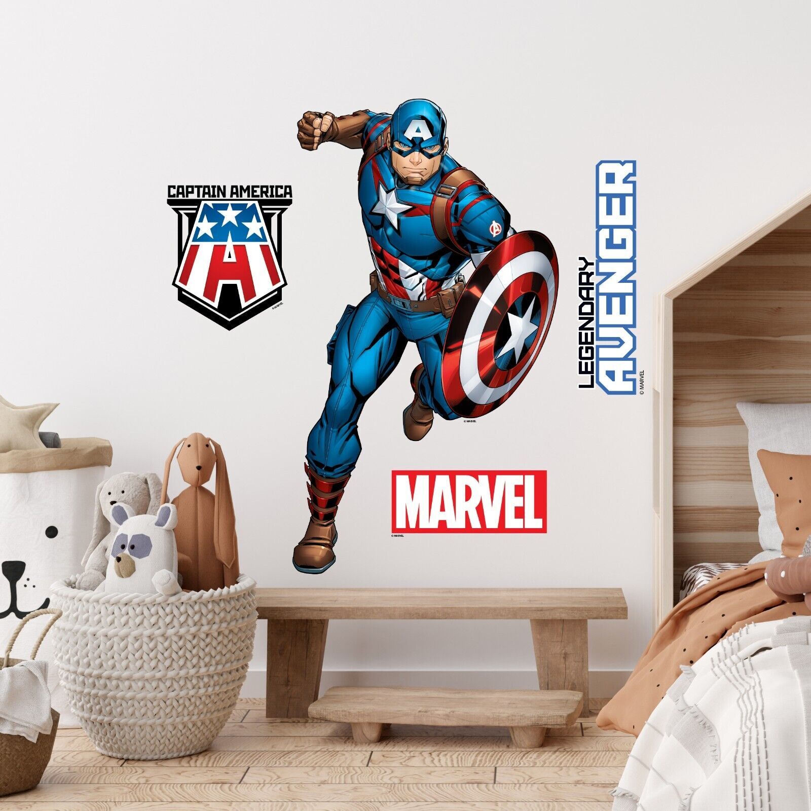 Captain America Avengers Superhero Decal Wall Sticker Decor Art Mural ...