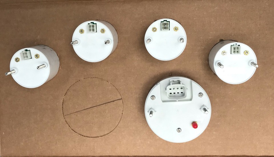 5 Gauge GPS Speedometer Dash Set Street Rod Hot Rod Universal Tan | eBay