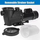 2HP Above/Inground Pool Pump Motor,2 Speed 92/44 GPM 79FT Hmax 1.5in ...