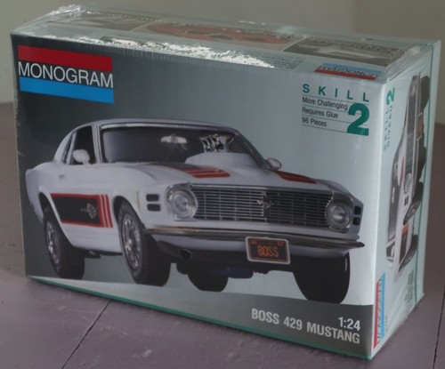 Boss 429 Ford Mustang 1:24 Scale Monogram Model Kit Vintage New Old ...