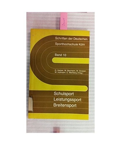 Schulsport, Leistungssport, Breitensport: Wissenschaftliches Symposium 10.-12.6. | eBay.de