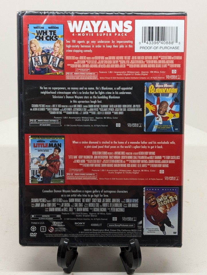 The Wayans 4-Movie DVD White Chicks Blankman Little Man Mo' Money ...