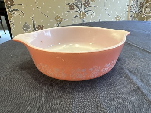 Vintage Pyrex 471 (1 pint) Pink Gooseberry Casserole Dish | eBay