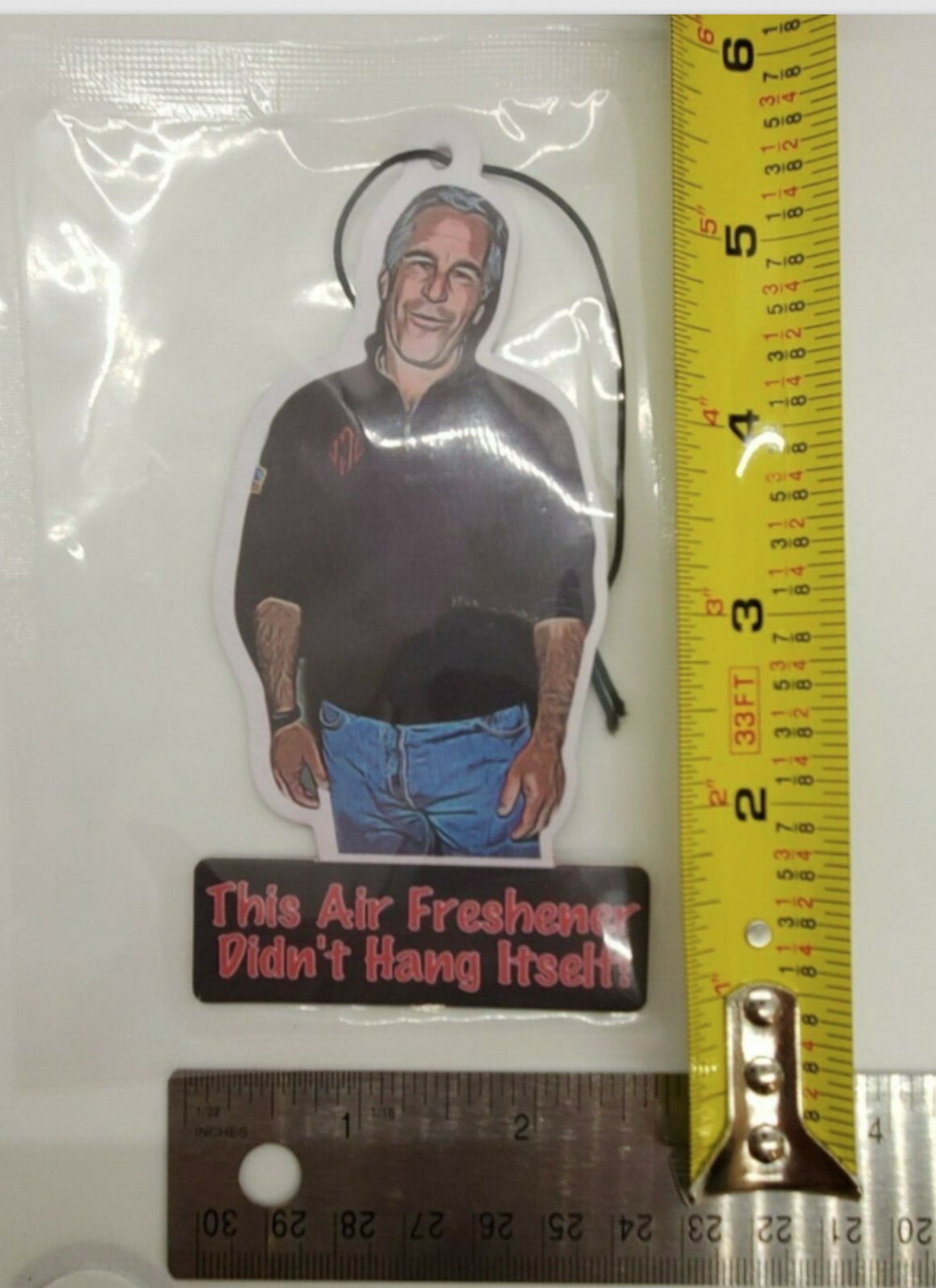 Jeffrey Epstein Car Truck Auto Air Freshener Double Sided Dark Ice ...