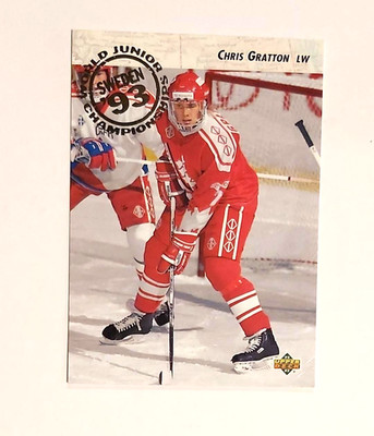 Chris Gratton Rookie Card #590 / Tampa Bay Lightning / Upper Deck 1992 ...