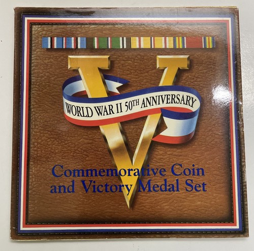 1995 World War II 50th anniversary Coin and Victory Medal Set US Mint ...