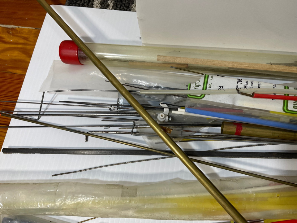 NOS Huge lot Sullivan Gold-n-rods Pushrods Vintage Balsa R/C Model ...