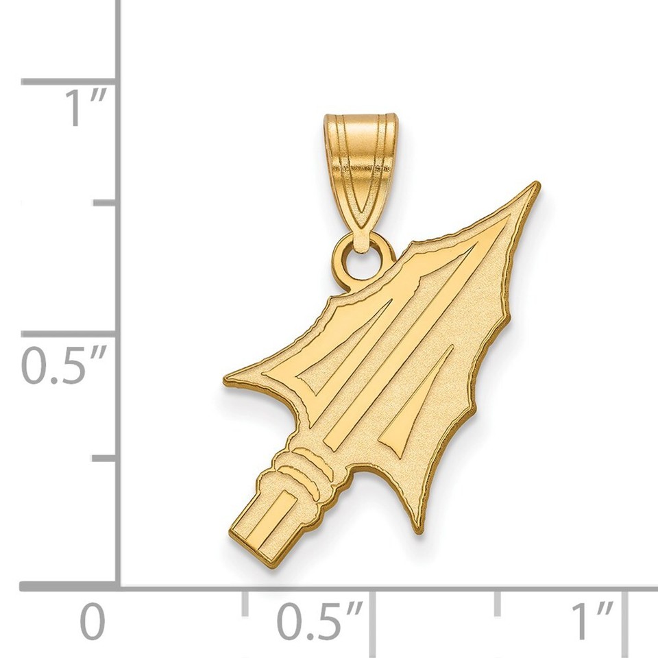 10K Yellow Gold Florida State University Large Pendant by LogoArt ...
