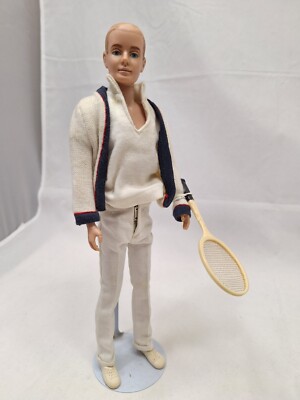 Vintage Flocked Bald Ken Doll Time for Tennis #790 Barbie Mattel Japan ...