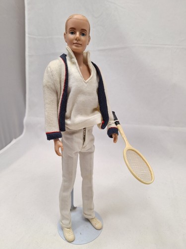 Vintage Flocked Bald Ken Doll Time for Tennis #790 Barbie Mattel Japan ...