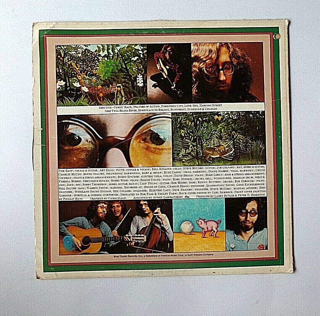 Tom Rapp/Pearls Before Swine ‎– Sunforest 1973 Blue Thumb BTS56 Vinyl ...