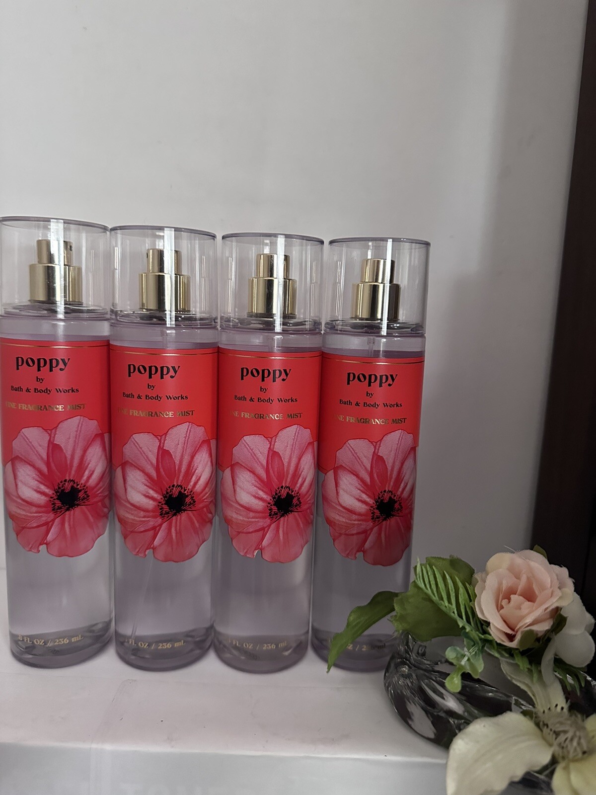 4 New POPPY FRAGRANCE MIST BATH & BODY WORKS 667556488869 | eBay