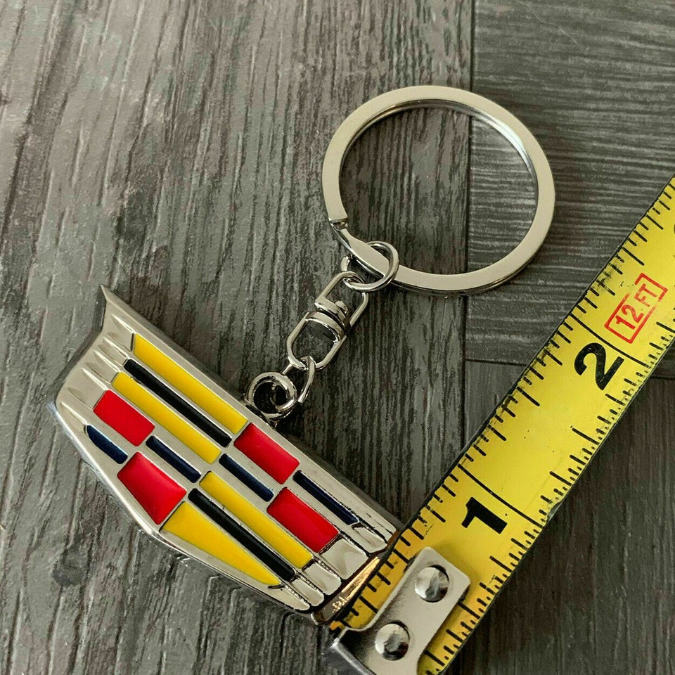 Cadillac Emblem Logo Grill Badge Heavy KEYCHAIN KEY CHAIN FOB Escalade ...