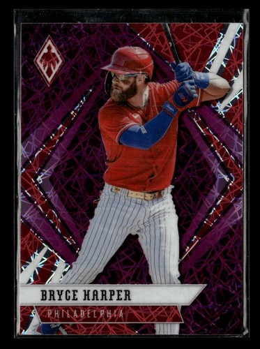 2021 Panini Chronicles #10 Bryce Harper Phoenix Purple Velocity | eBay