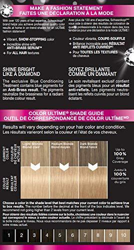 Schwarzkopf Color Ultime Light Natural Blonde Hair Color Kit 2.03 Ounce ...