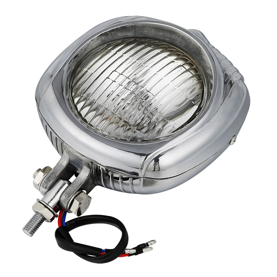 Old School Retro Electroline Vintage Headlight Fit For Harley Dyna ...