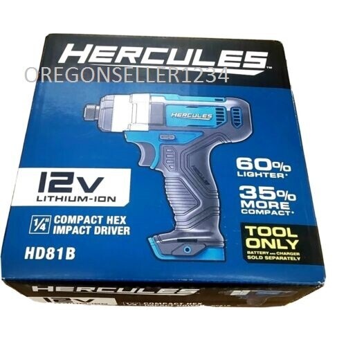 HERCULES 12V Cordless 1/4 in. Hex Compact | Grelly USA