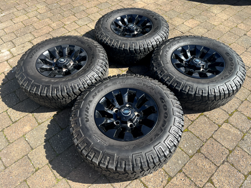Genuine Land Rover Defender Sawtooth Alloy Wheels & Good Year MTR Tyres ...