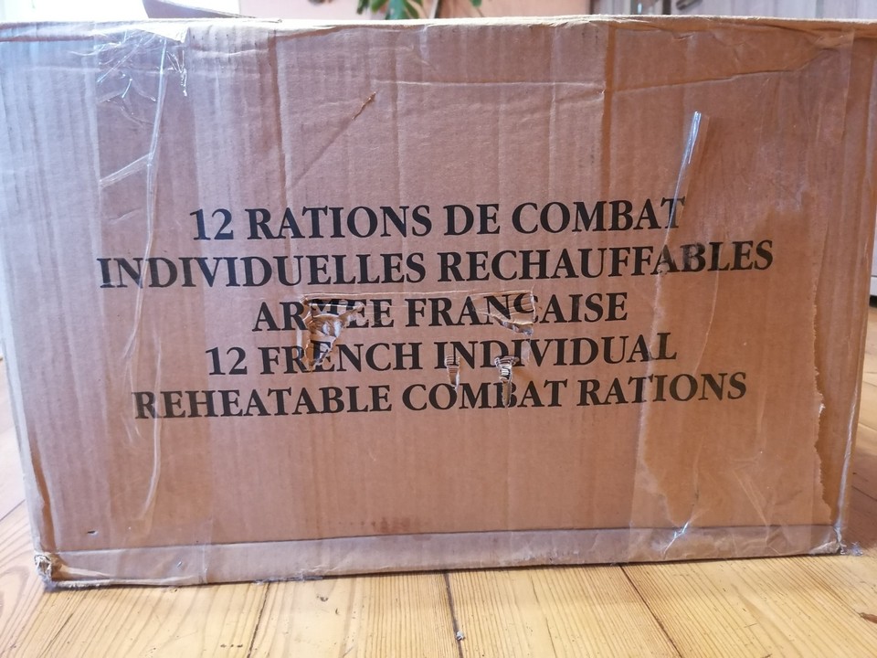 12x French Ration MRE Military Food Meal Ready To Eat 24h RCIR FR Case ...