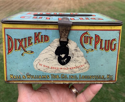 ***RARE*** Dixie Kid Cut Plug Tobacco Tin Lunchbox Nall Williams ...