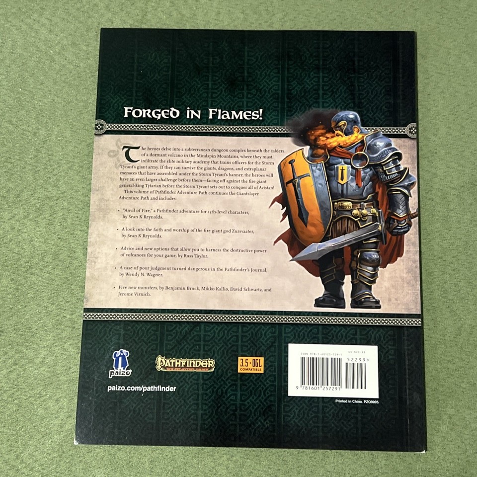 Paizo Pathfinder RPG Adventure Path Giantslayer Complete Set Lot plus ...