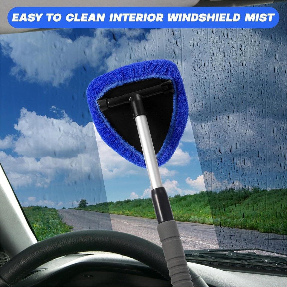 Windshield Cleaning Tool Kit Car Window Glass Wiper Cleaner Brush Pad ...
