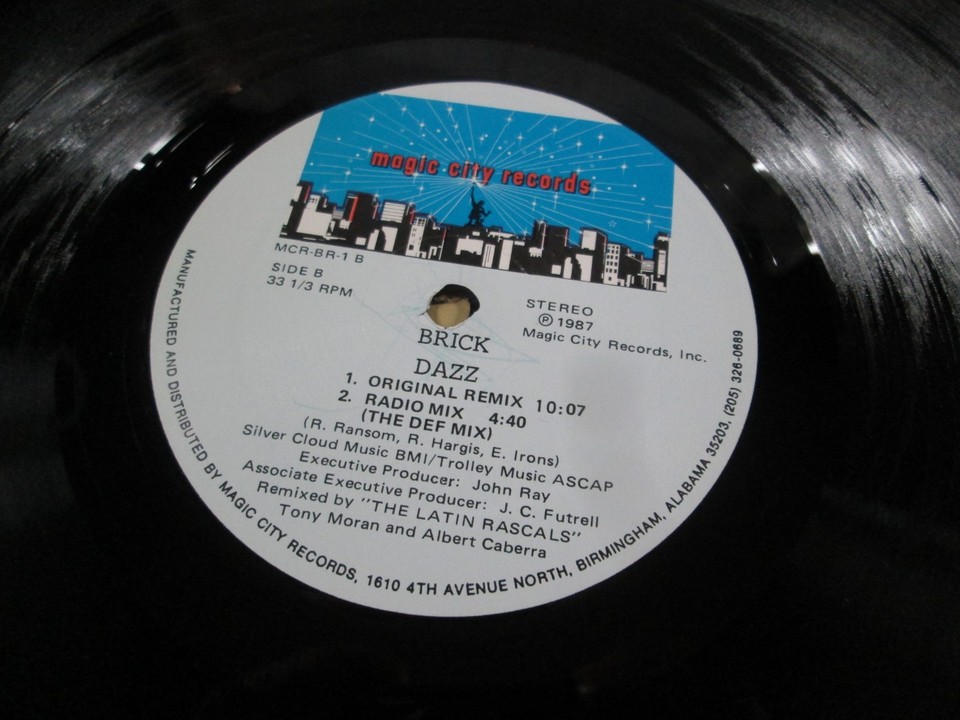 BRICK - DAZZ 12" Vinyl 1987 Magic City Records Electro/Funk The Latin ...